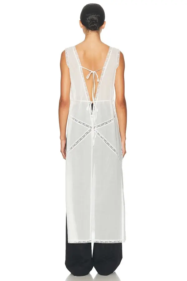 HELSA Voile Daylight Nightgown In White