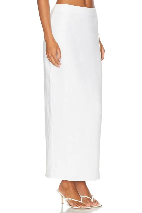 HELSA Linen Maxi Skirt