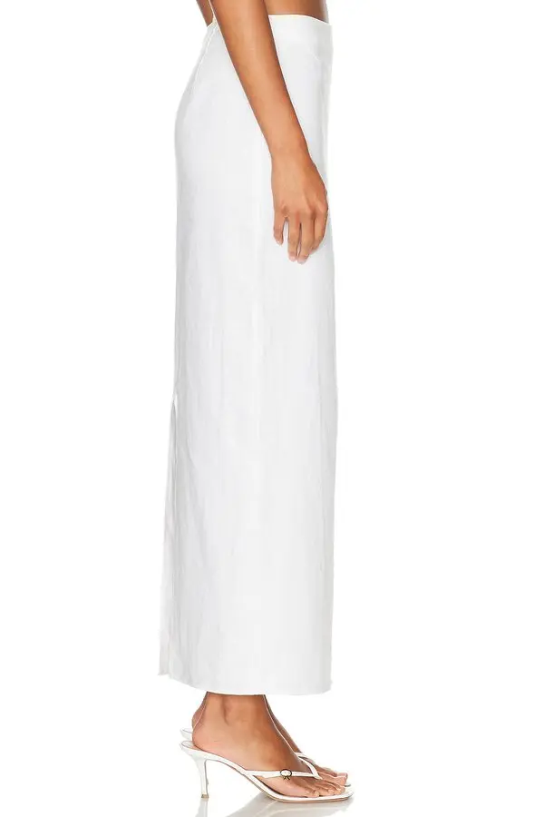 HELSA Linen Maxi Skirt
