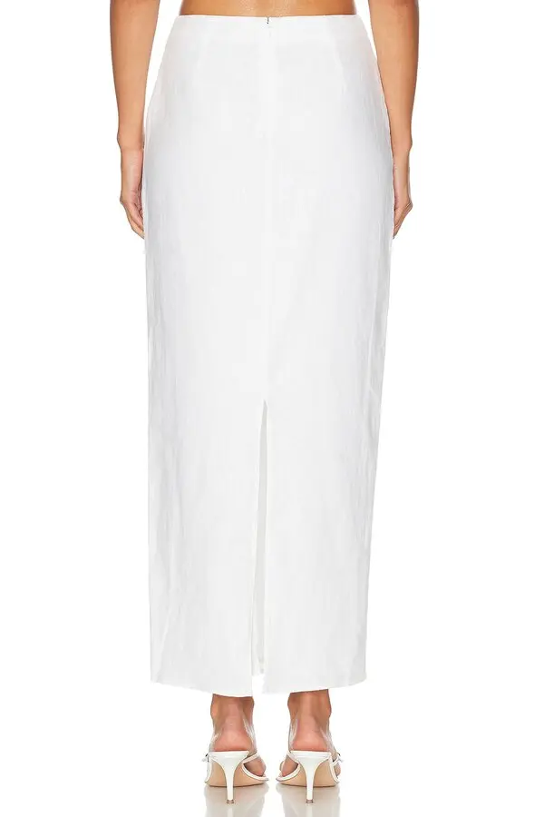 HELSA Linen Maxi Skirt