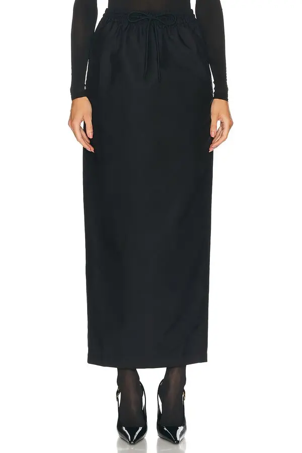 Wardrobe.NYC Utility Column Skirt - Black
