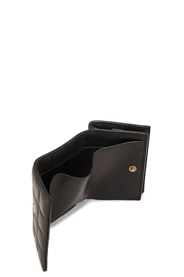 Saint Laurent Tiny Origami Wallet In Black