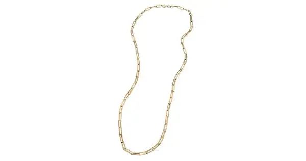 Jennifer Zeuner Jewelry Maura 18k Yellow Gold Plated Chain Necklace - One-color