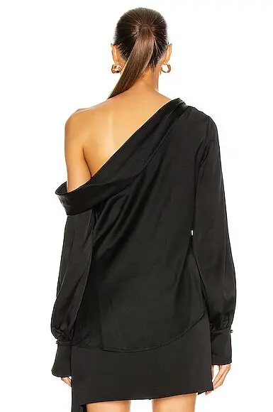 Simkhai Alice One Shoulder Top - Black