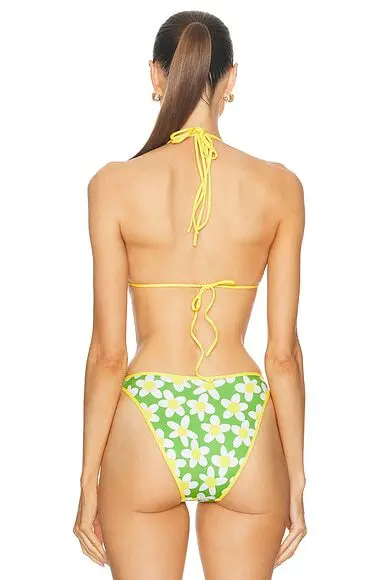 Heavy Manners X Elsa Hosk Double String Bikini Top - Diet Mountain Dew