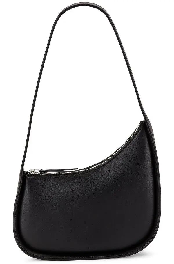 THE ROW Leather Half Moon Bag