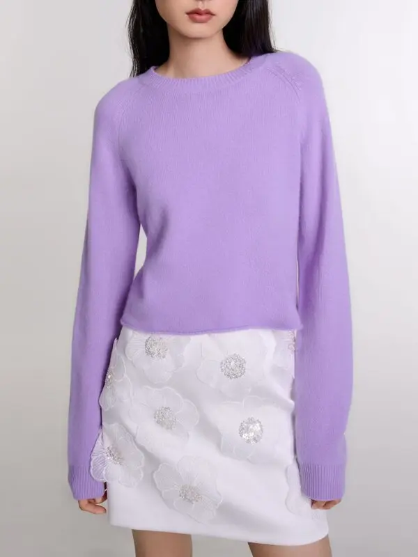 Maje Cashmere Cropped Jumper