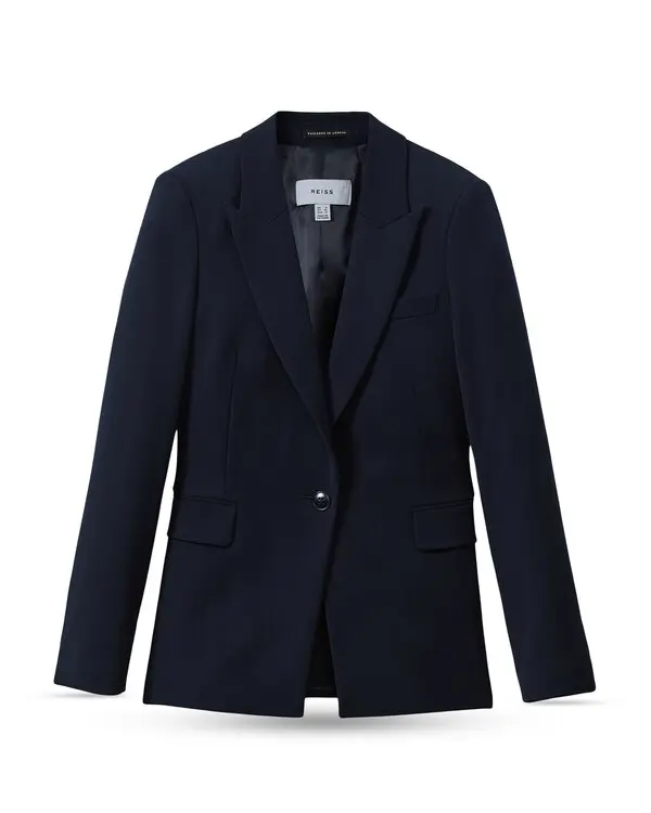REISS Petite Gabi Single Breasted Blazer - Navy