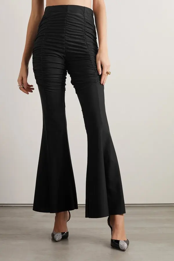 AZ FACTORY Ester Manas Ruched Flared Pants