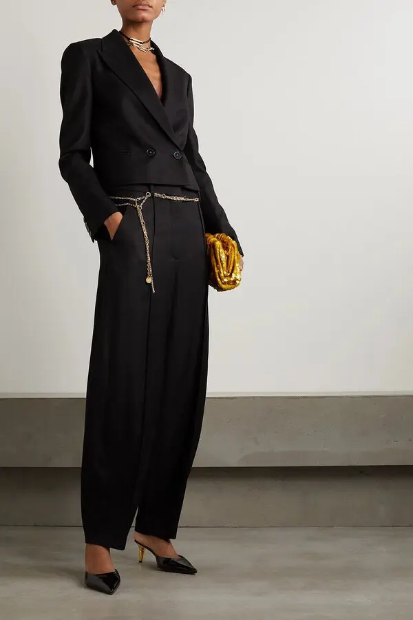 Stella McCartney Grain De Poudre Tapered Pants
