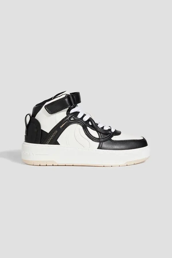 Stella McCartney Two-tone High-top Sneakers - White