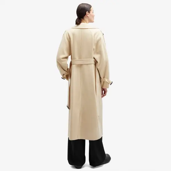 WEEKEND BY MAX MARA Virgin Wool Broadcloth Trench Coat