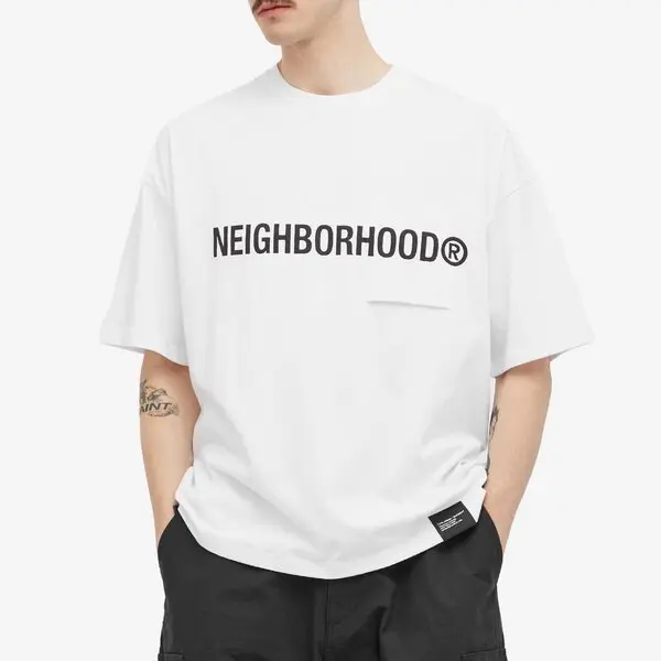 Neighborhood Sheltech Pocket T-Shirt In White - 45% Off | Editorialist