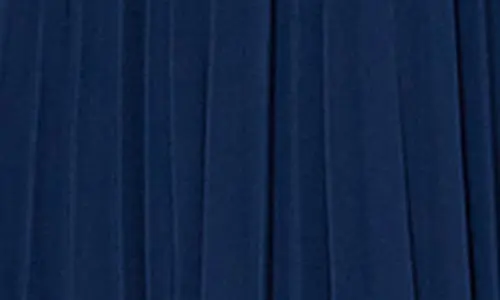 MILLY Haddy Pleated Mini Dress - Navy