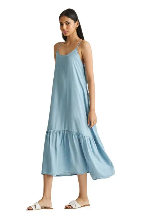 REISTOR Flowy Maxi Dress - Ocean Blue