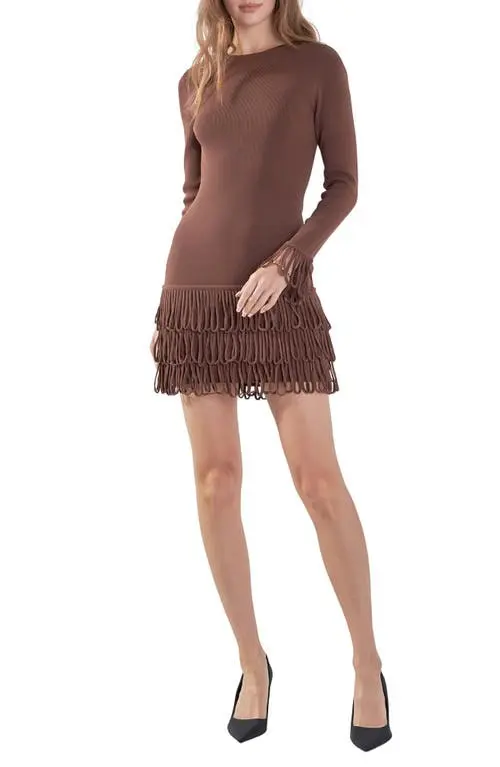 Endless Rose Loop Fringe Mini Dress