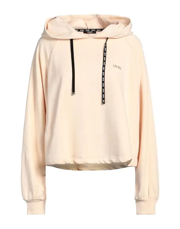 Liu Jo Cotton Blend Sweatshirt With Hood - White