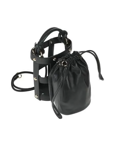 FERRAGAMO Leather Bucket Bag - Black