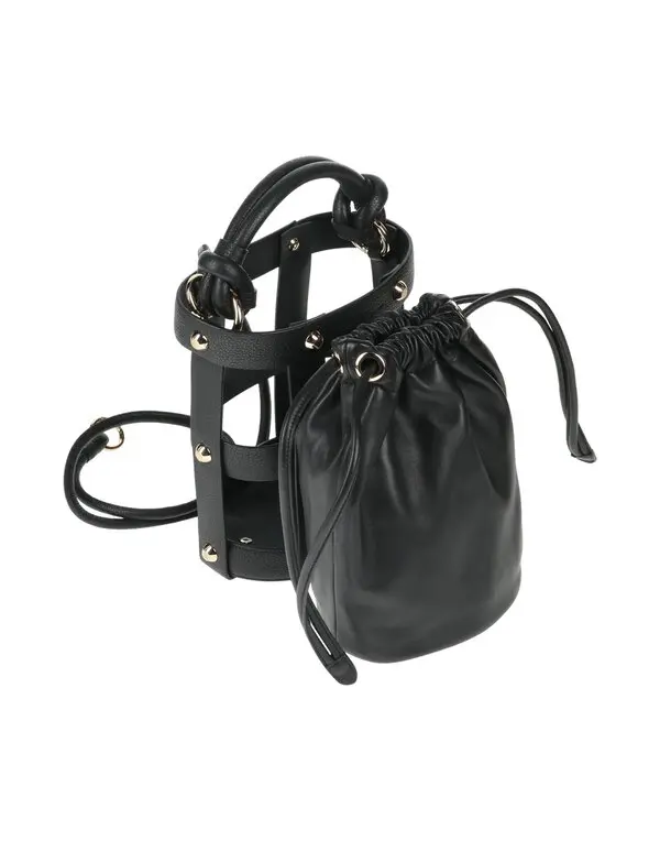 FERRAGAMO Leather Bucket Bag - Black