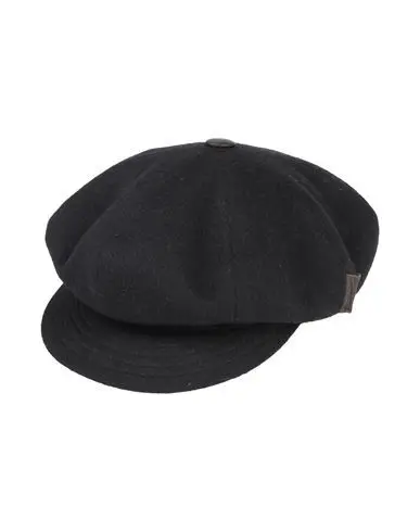 Borsalino Wool, Alpaca Wool, And Cashmere Flat Cap - Black