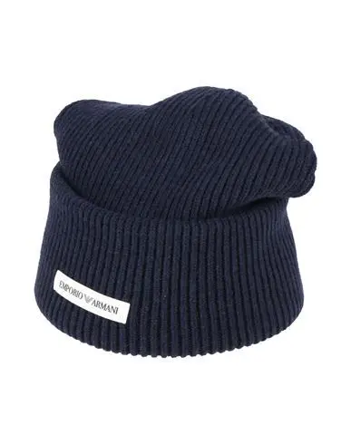 Emporio Armani Wool Beanie - Midnight Blue