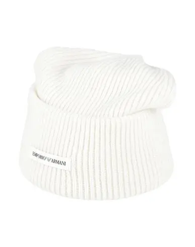 Emporio Armani Wool Beanie - White