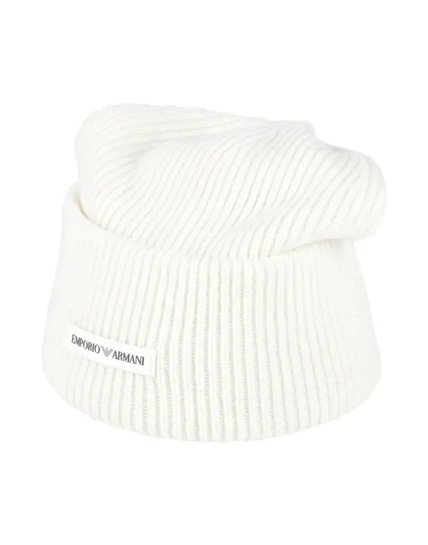 Emporio Armani Wool Beanie - White