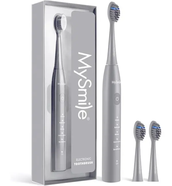 MYSMILE Dy156 Sonic Electric Toothbrush For Adults - Grey