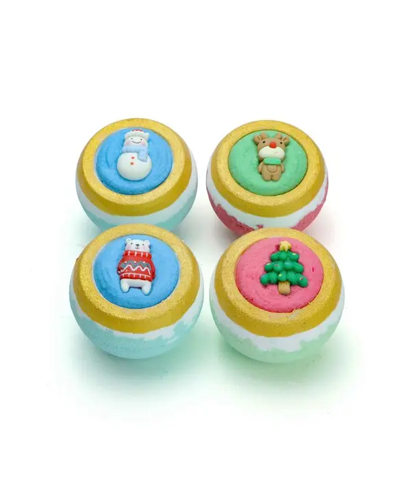 PURSONIC Happy Holidays Aromatherapy Bath Bombs