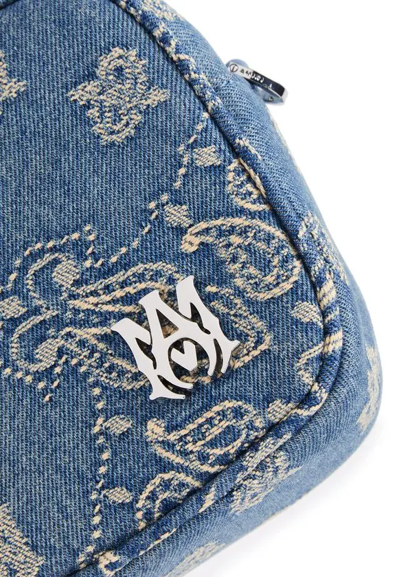 Amiri Jacquard Camera Bag In Denim - 60% Off | Editorialist