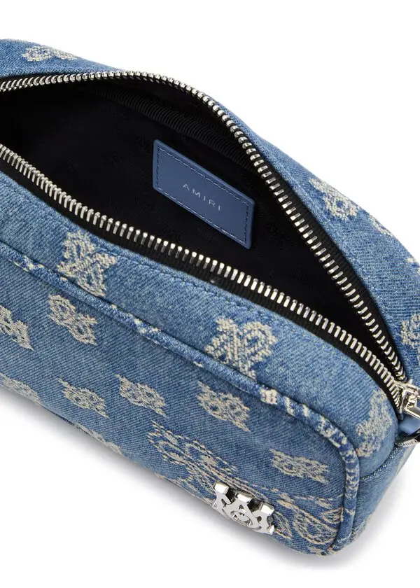 Amiri Jacquard Camera Bag In Denim - 60% Off | Editorialist