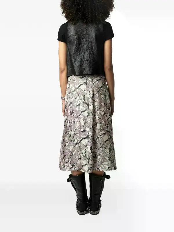 Zadig&Voltaire June Printed Skirt