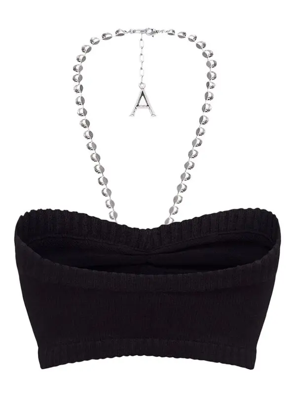 AREA Crystal Butterfly Knitted Bandeau