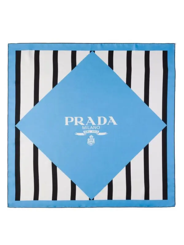 Prada Printed Silk Scarf