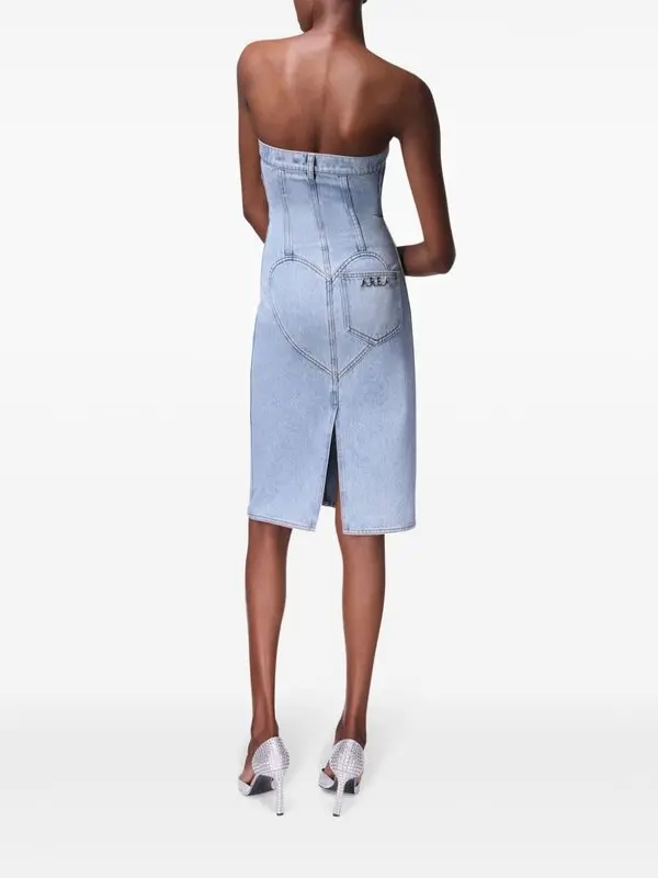 denim one piece dress Talissa A-Line Maxi Blue This bustier denim dress Size:Us Size 14 collabcode A Denim Dress Tops