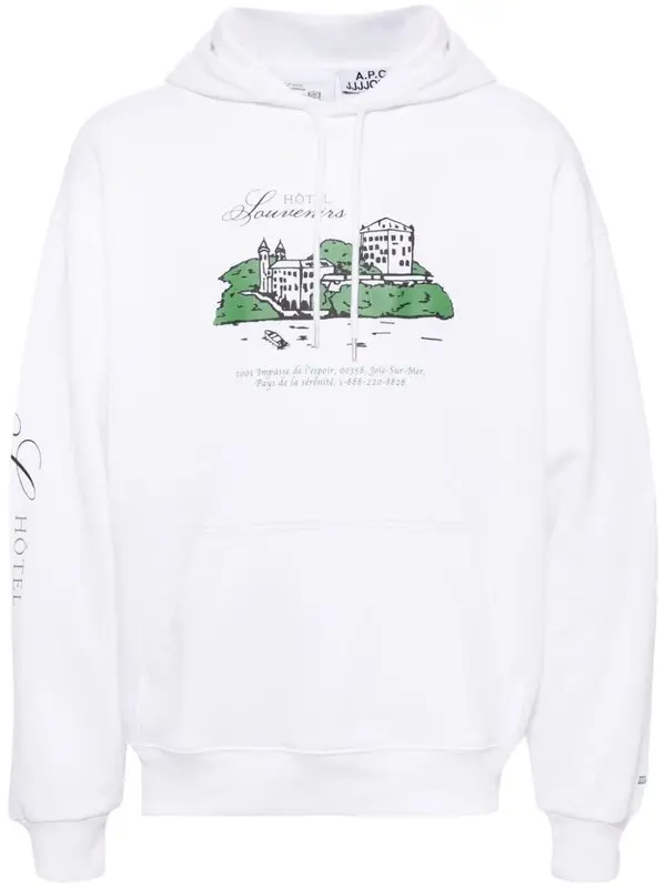 A.p.c. Hôtel Jjjjound Hoodie - White