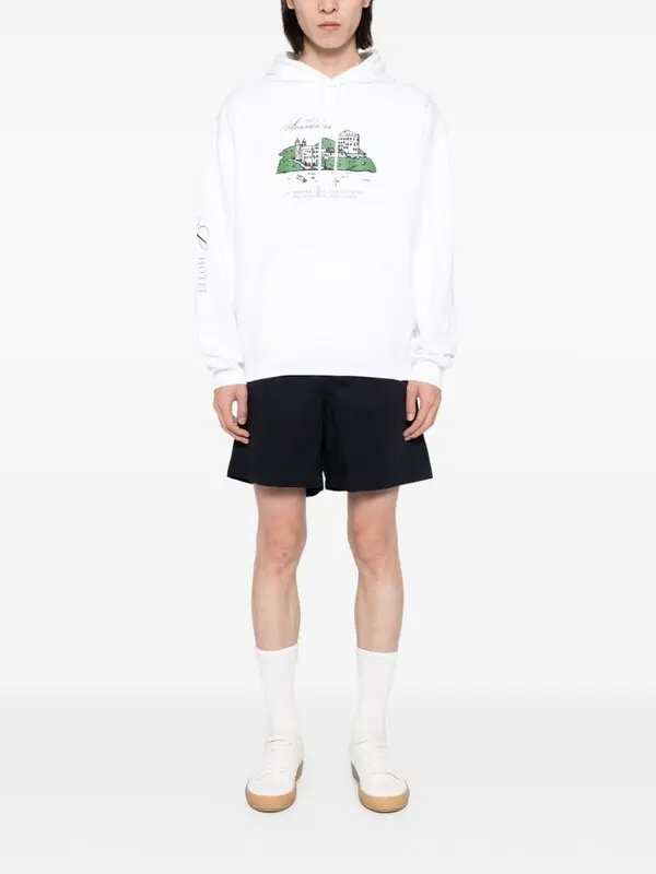A.p.c. Cotton Graphic Print Hoodie