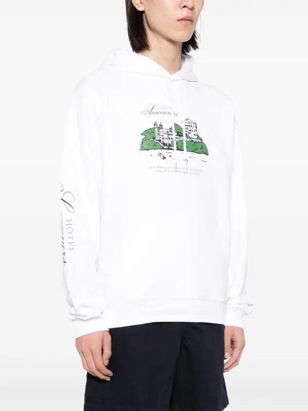 A.p.c. Cotton Graphic Print Hoodie
