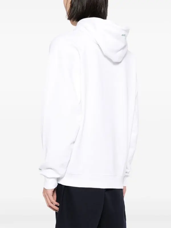A.p.c. Cotton Graphic Print Hoodie
