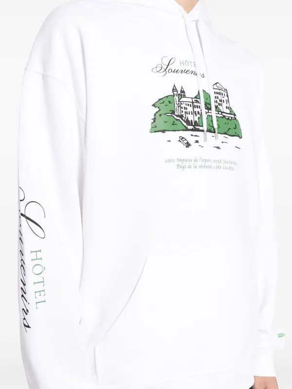 A.p.c. Cotton Graphic Print Hoodie