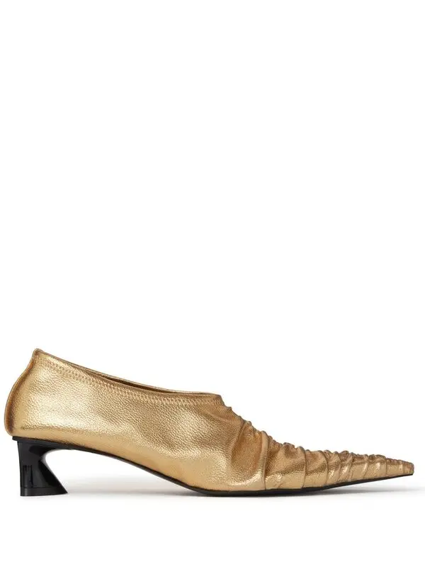 Stella McCartney Elsa 40mm Metallic Pumps - Gold
