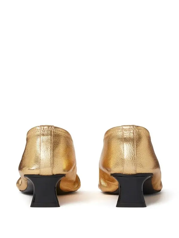 Stella McCartney Elsa 40mm Metallic Pumps - Gold