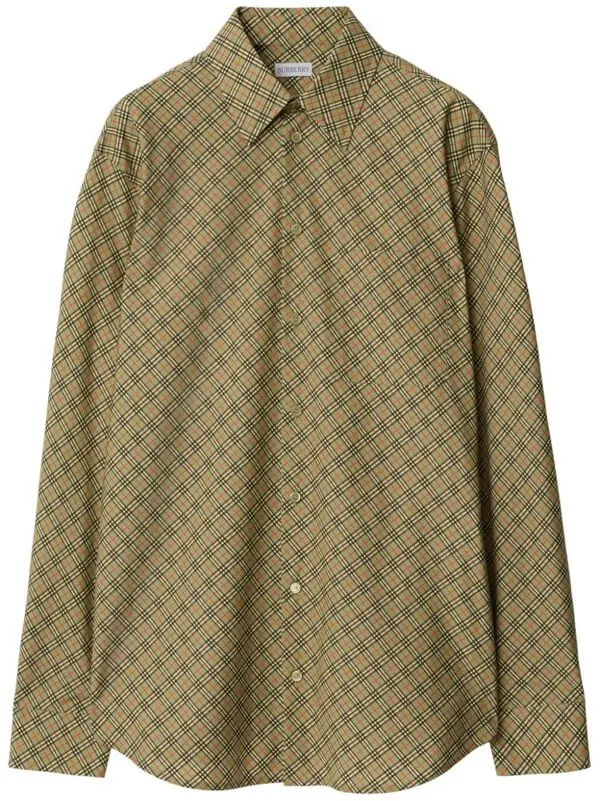 Burberry Check-pattern Cotton Shirt