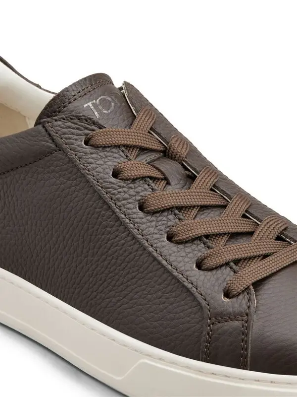 TOD'S Allacciata Cassetta Leather Sneakers