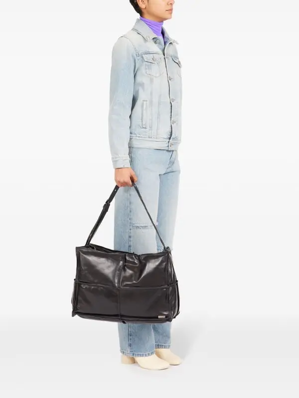 MAISON MARGIELA Logo-plaque Leather Shoulder Bag