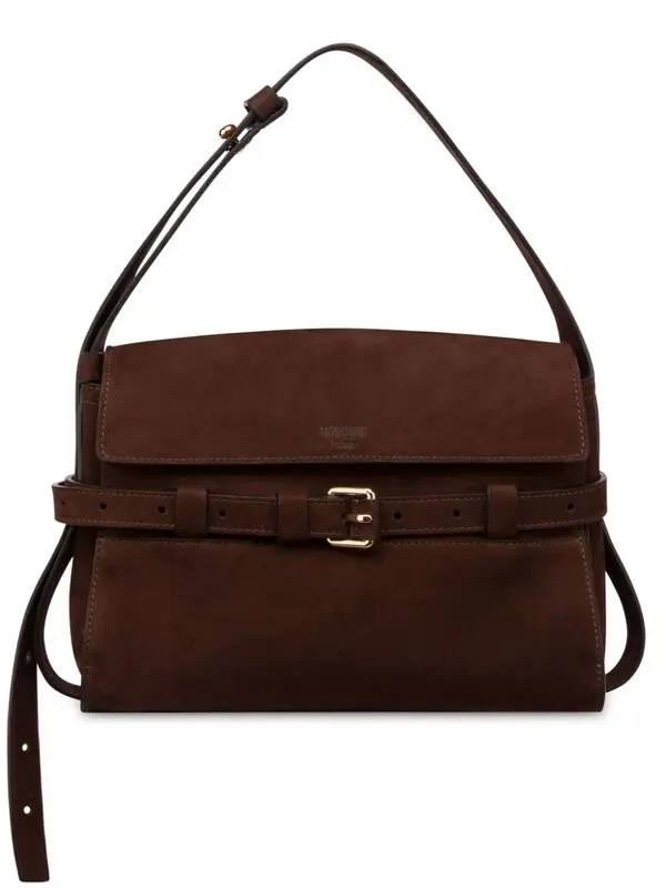 Moschino Tie Me Shoulder Bag - Brown