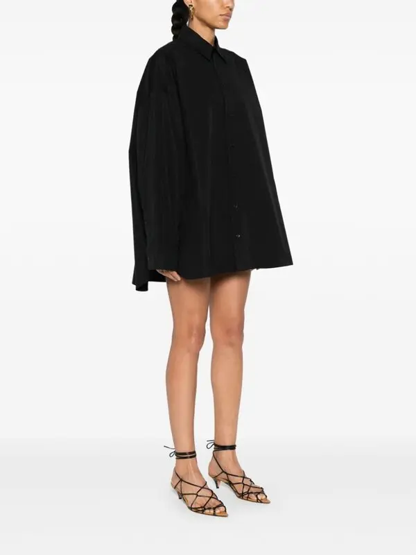 Wardrobe.NYC Mini Shirt Dress - Black
