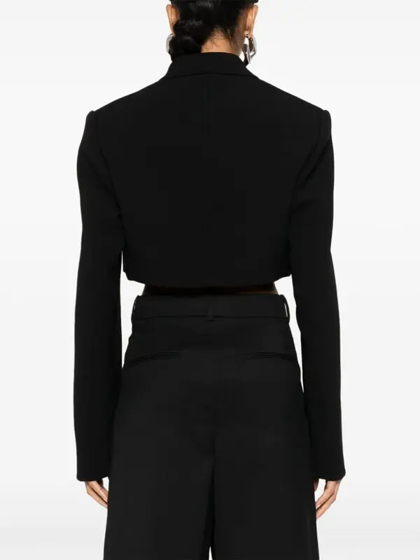 Wardrobe.NYC Cropped Double-breasted Blazer