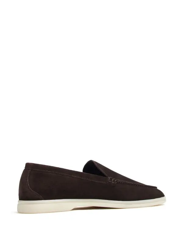 SCAROSSO Ludovica Suede Loafers - Brown