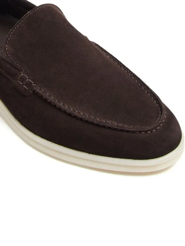 SCAROSSO Ludovica Suede Loafers - Brown